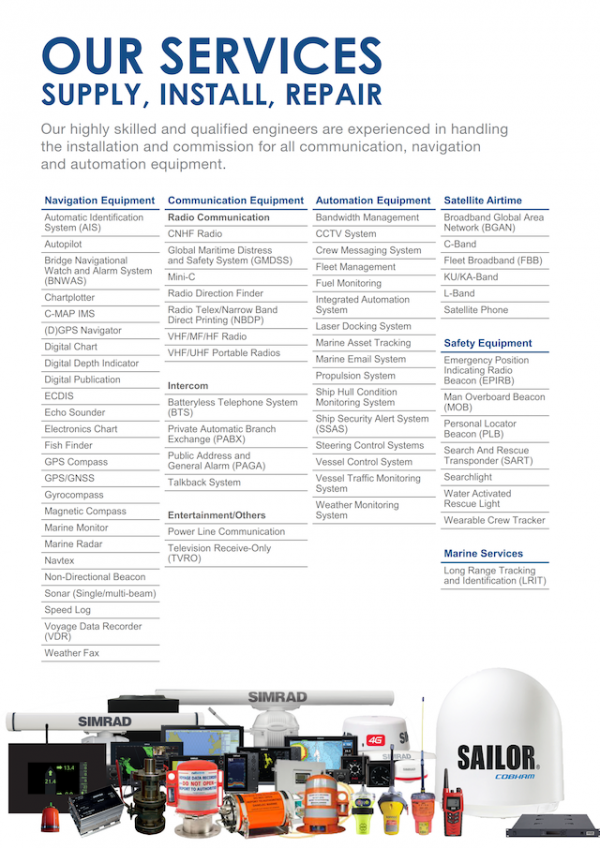 Jason Marine Group - Singapore Marine Guide - Electrical Marine Specialist